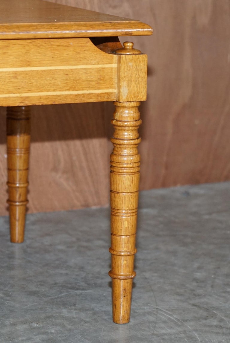 Vintage Honey Oak Chess Board Coffee Table with Vintage Ebonised Chess ...