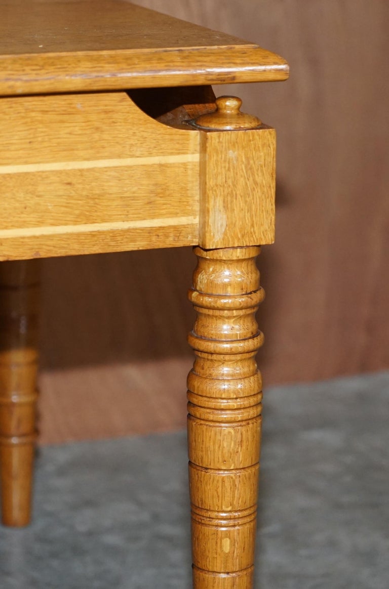 Vintage Honey Oak Chess Board Coffee Table with Vintage Ebonised Chess ...