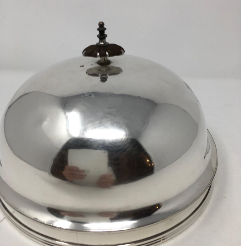 Vintage Hotel Silver Serving Dome For Sale at 1stDibs
