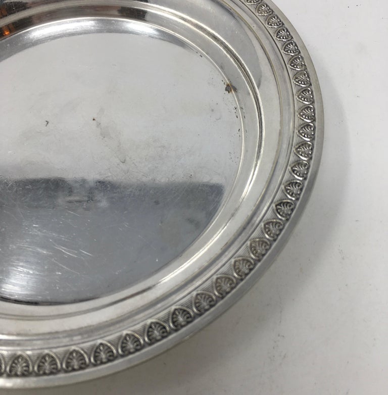 Vintage Hotel Silver Serving Platter at 1stDibs