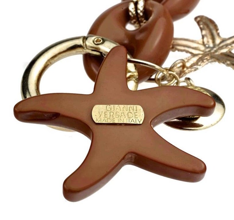 Vintage Iconic 1992 GIANNI VERSACE Medusa Starfish Bracelet For Sale at ...