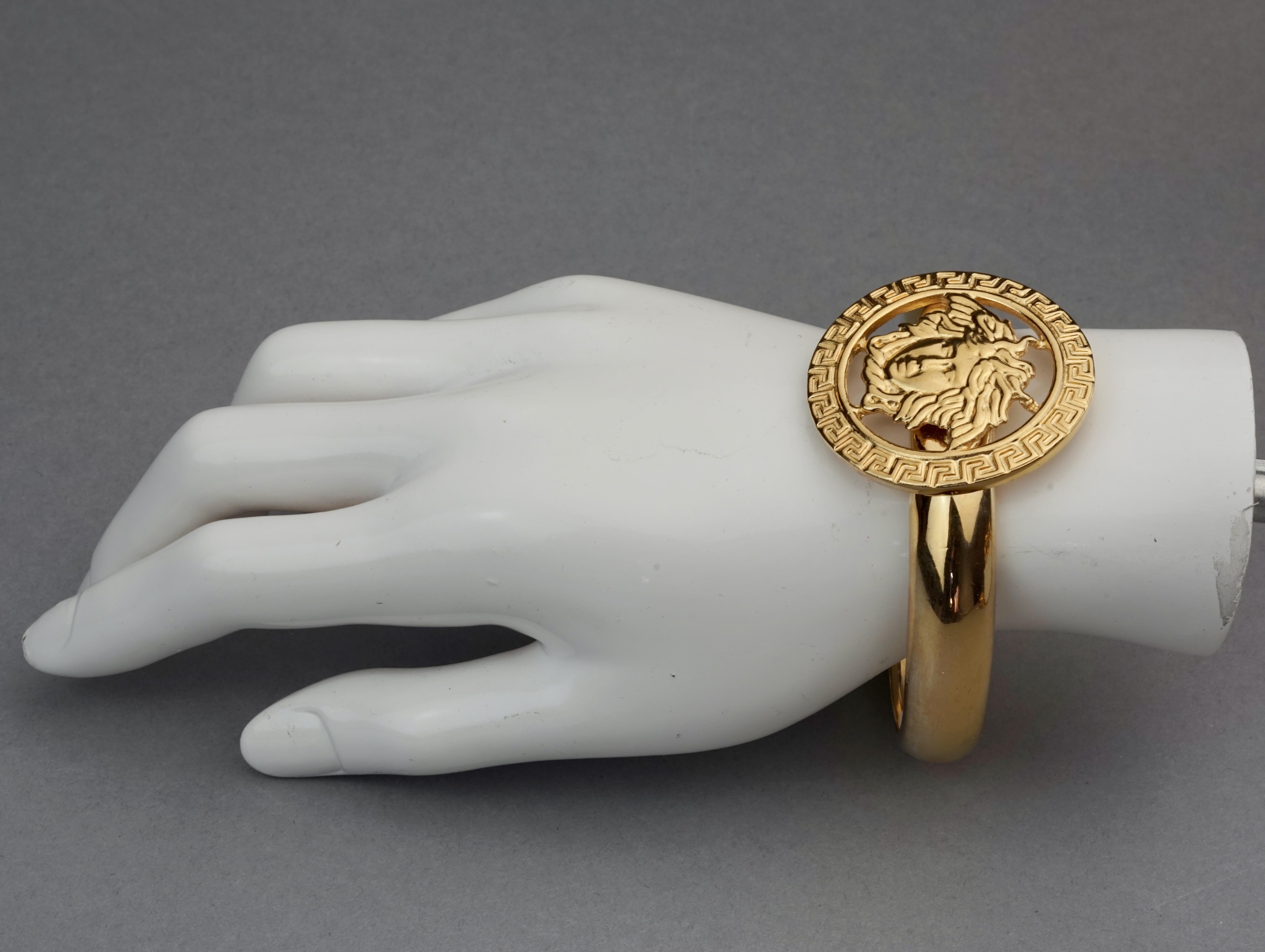 Vintage Iconic GIANNI VERSACE Medusa Bangle Bracelet For Sale at ...