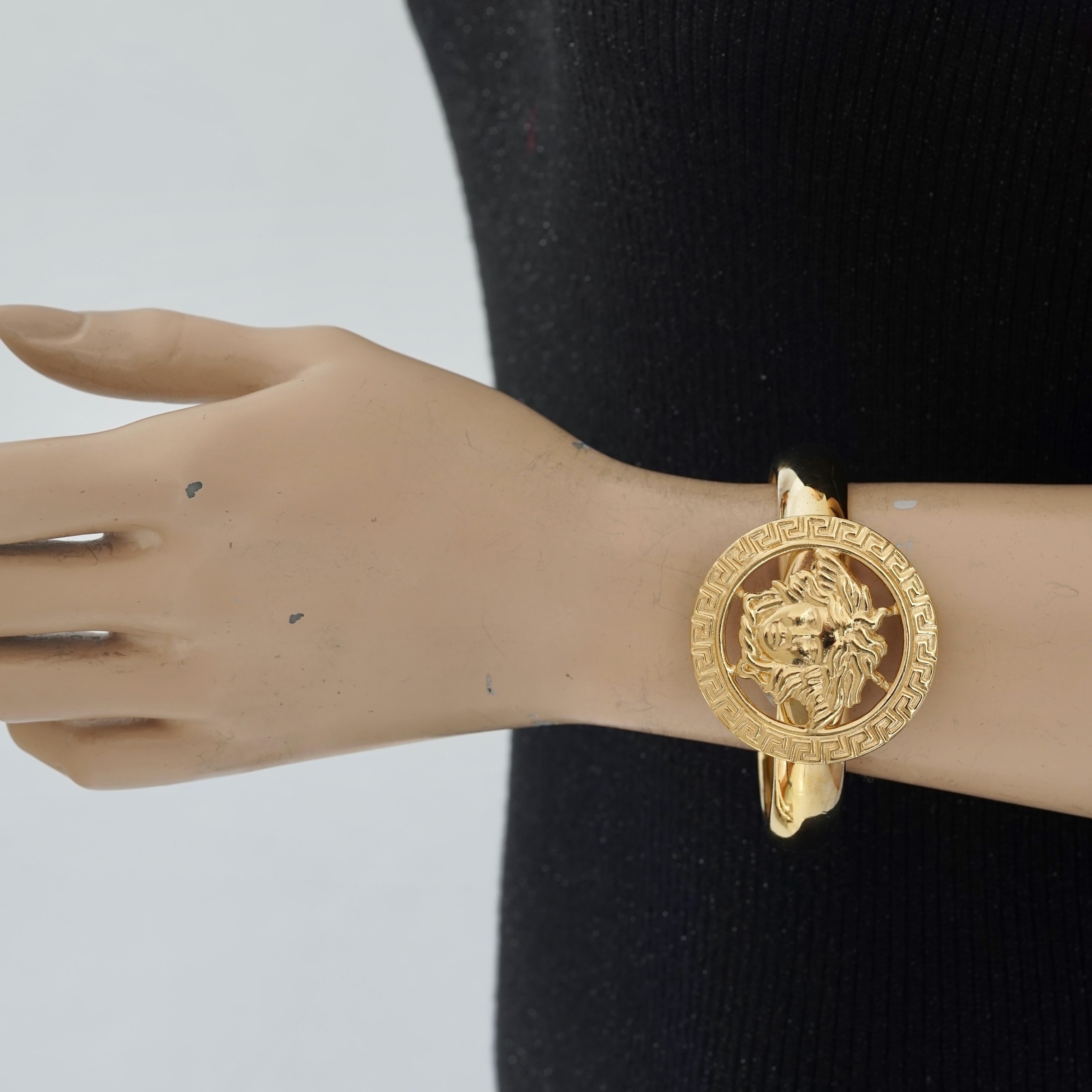 Vintage Iconic GIANNI VERSACE Medusa Bangle Bracelet For Sale at ...