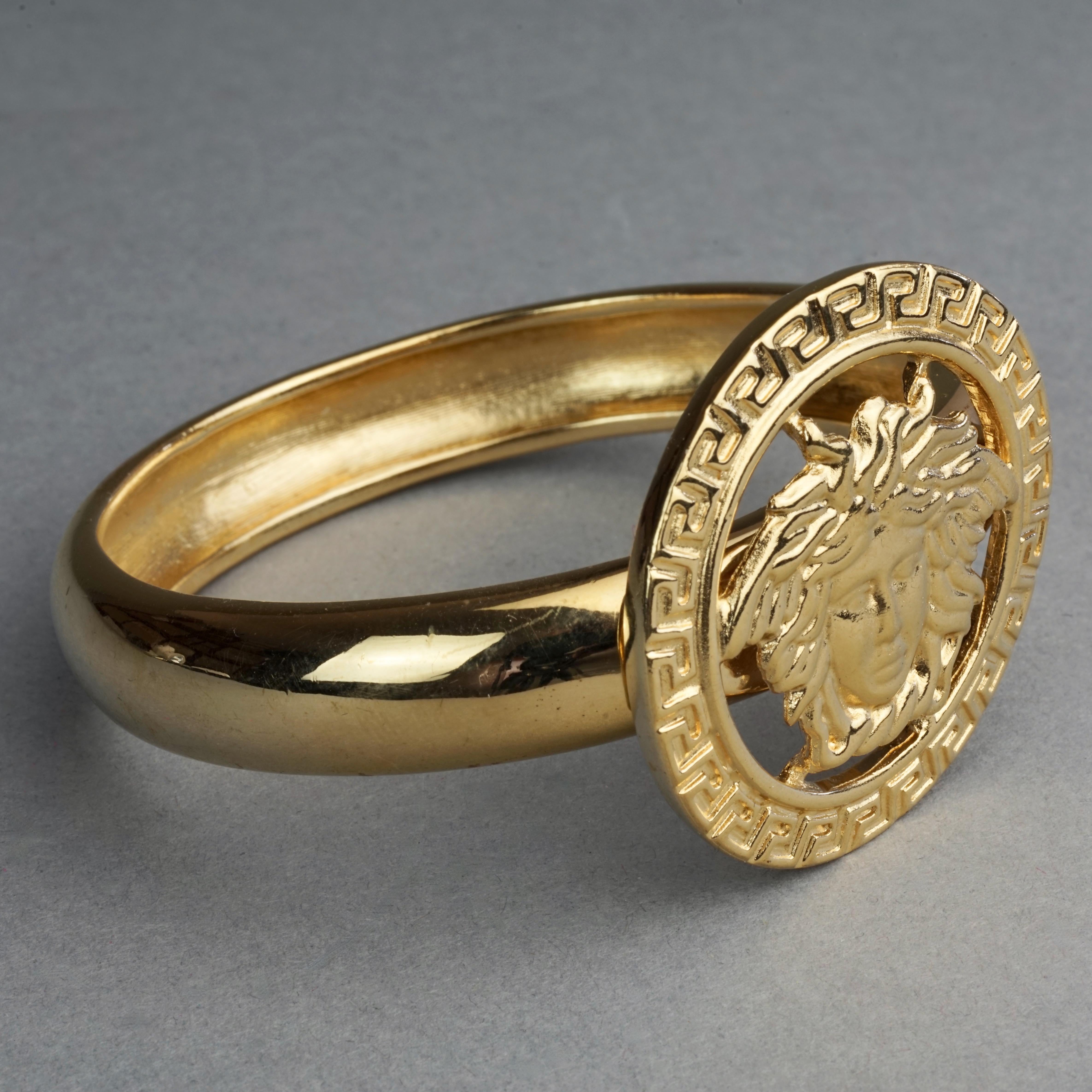 Vintage Iconic GIANNI VERSACE Medusa Bangle Bracelet For Sale at ...
