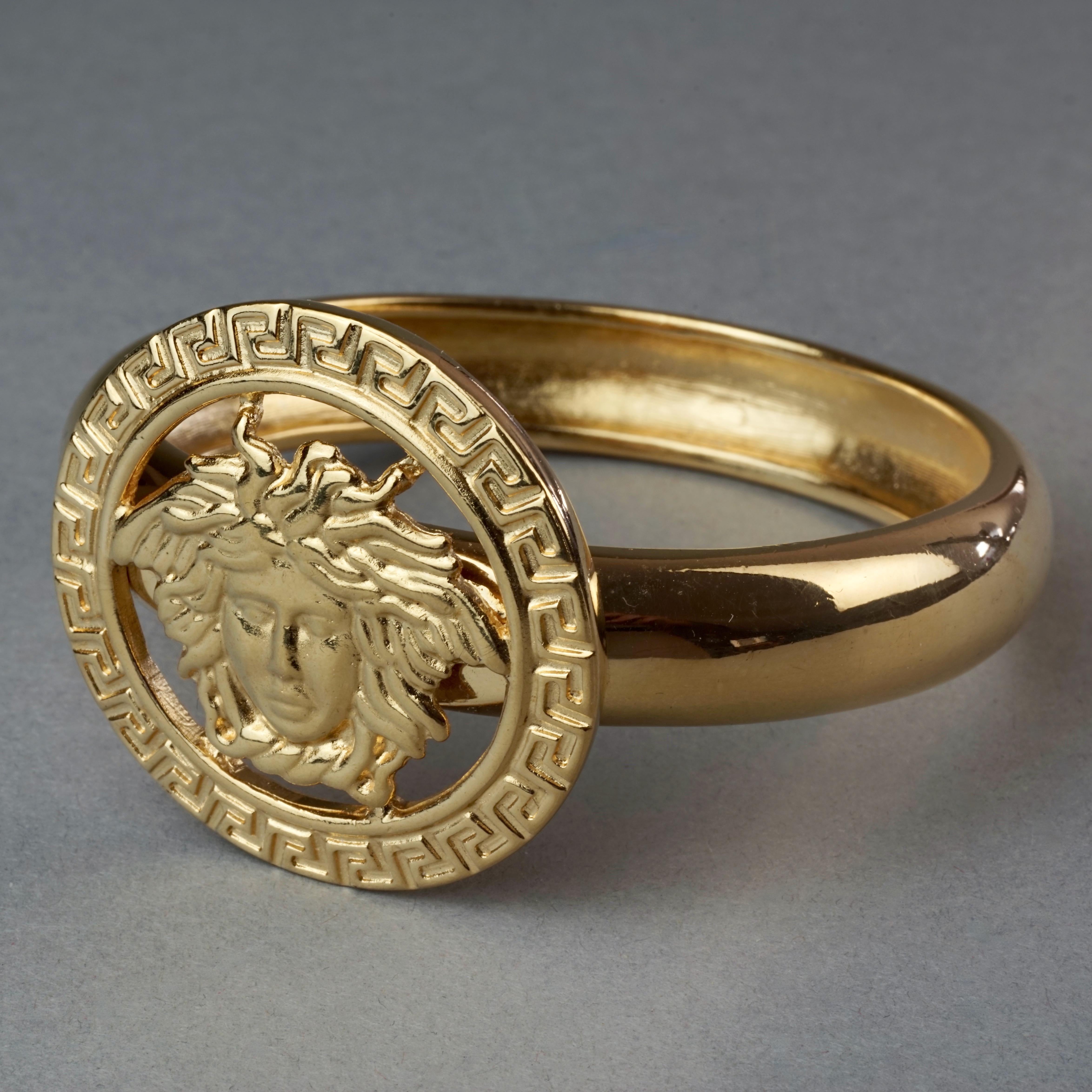 Vintage Iconic GIANNI VERSACE Medusa Bangle Bracelet For Sale at ...