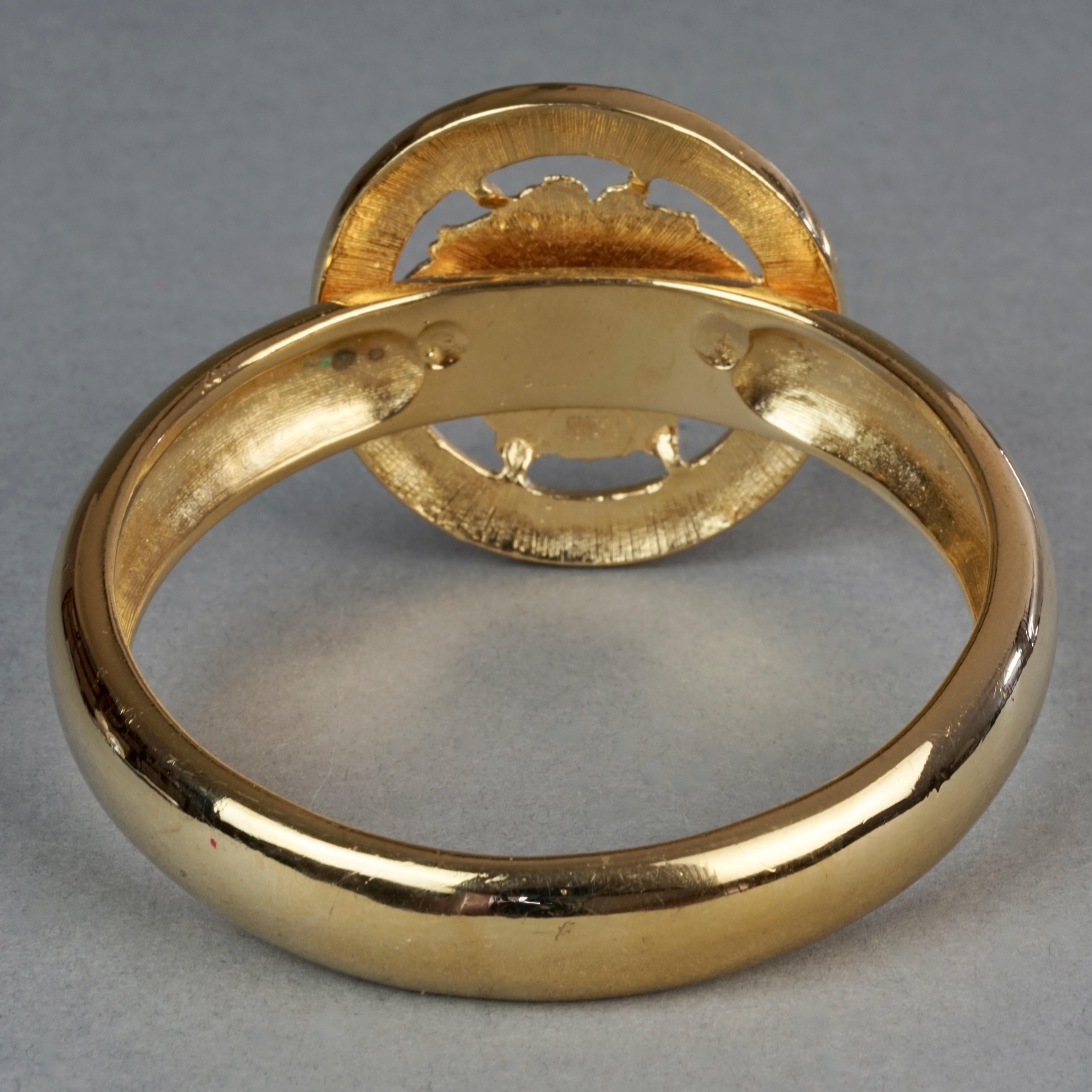 Vintage Iconic GIANNI VERSACE Medusa Bangle Bracelet For Sale at ...