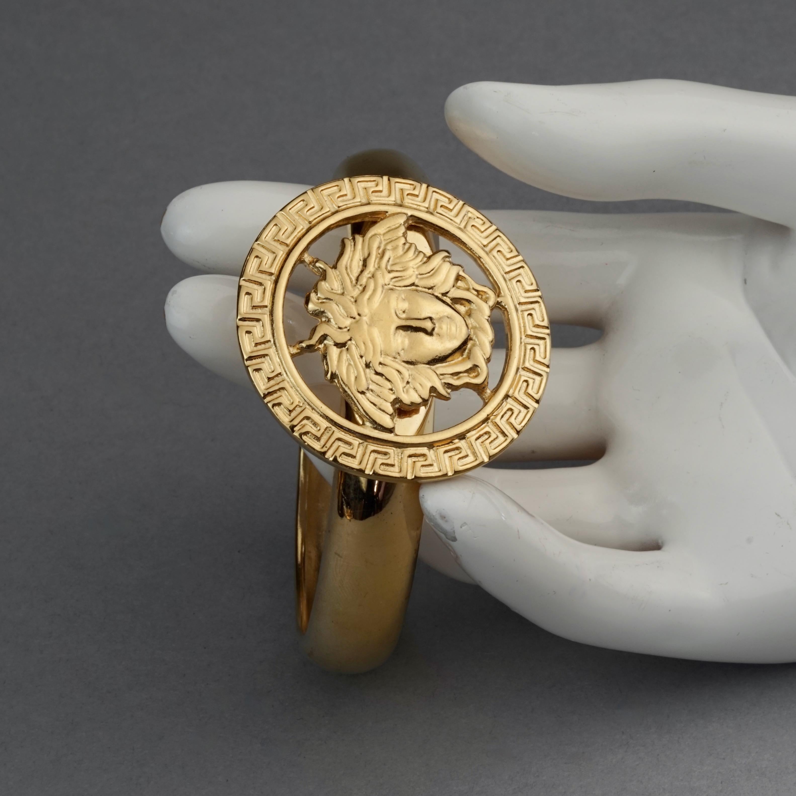 Vintage Iconic GIANNI VERSACE Medusa Bangle Bracelet For Sale at ...