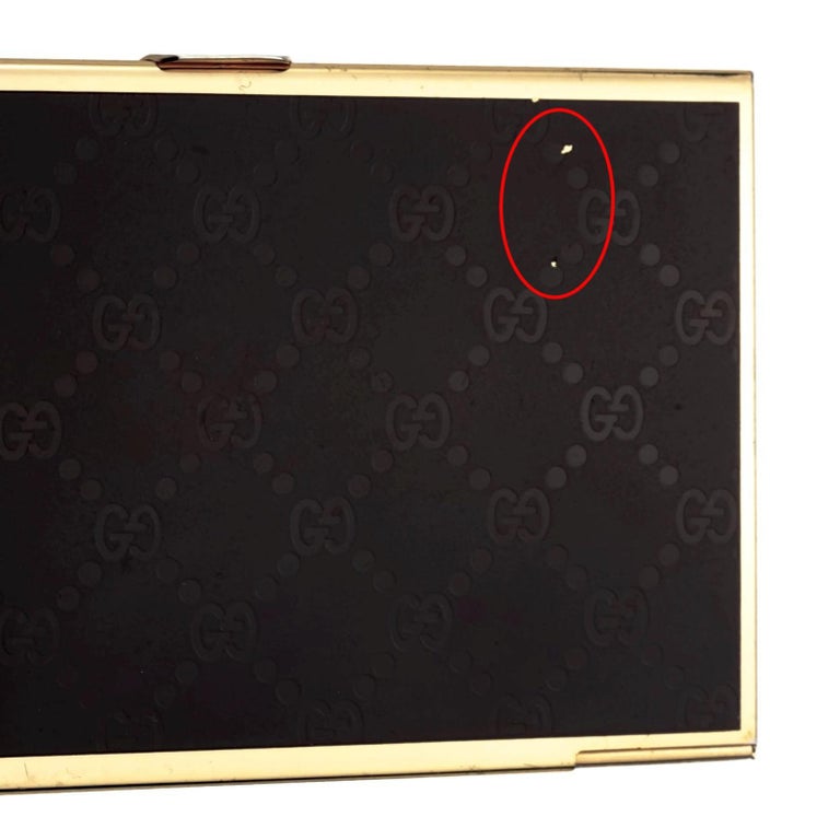 Vintage Iconic GUCCI Logo Enamel Business Card Holder at 1stDibs ...