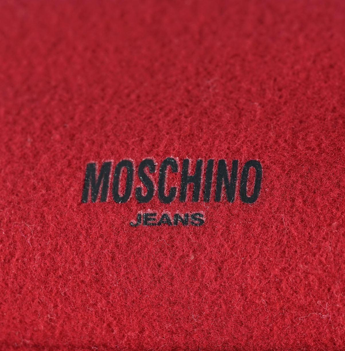 Vintage Iconic MOSCHINO Teddy Bear Red Toy Plush Whimsical Hand ...