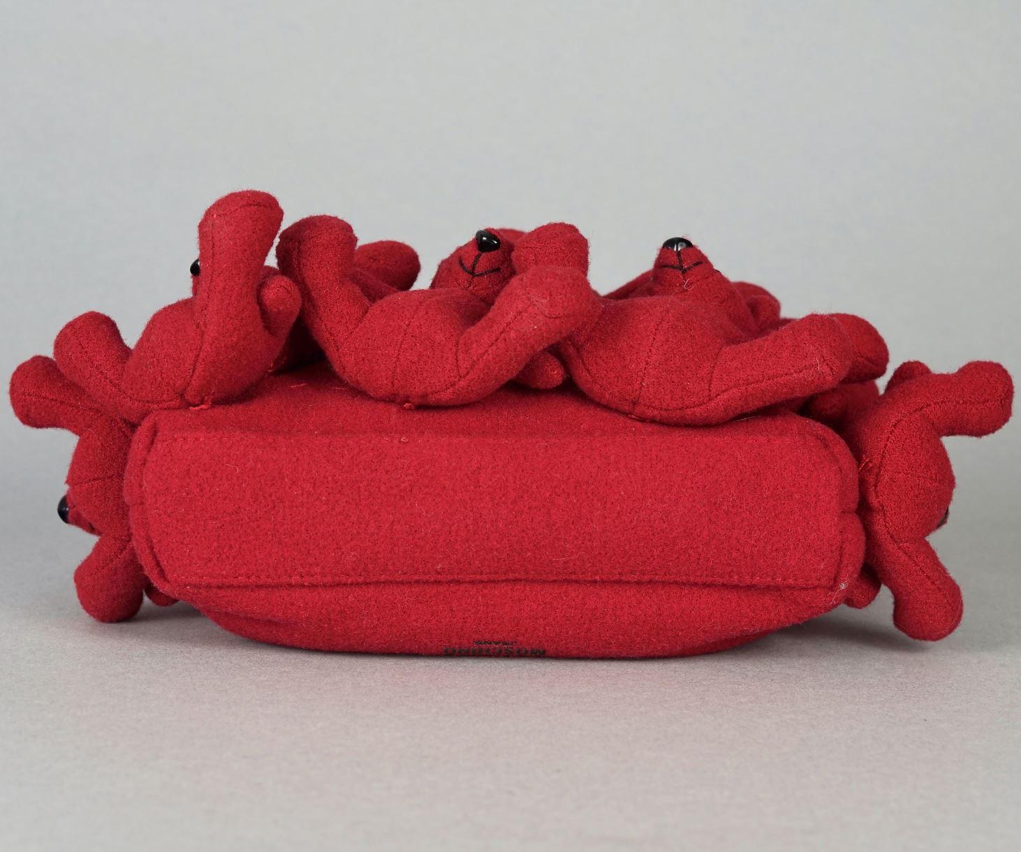 Vintage Iconic MOSCHINO Teddy Bear Red Toy Plush Whimsical Hand ...