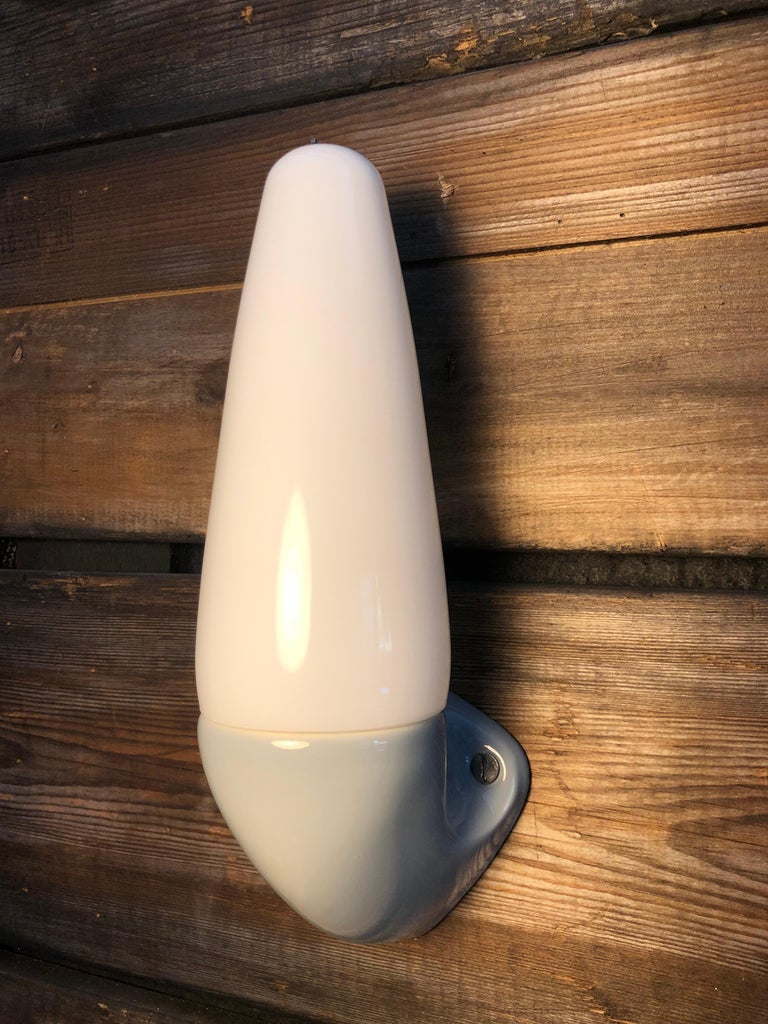 Vintage Ifö of Sweden Ceramic Bathroom Lamps with Opaline Shades from ...