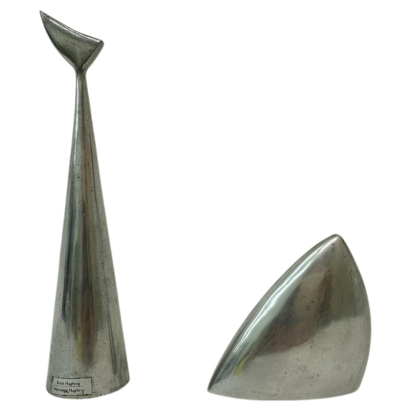 Vintage IKEA Marianne and Knut Hagberg Figurative Sculptures Cast ...