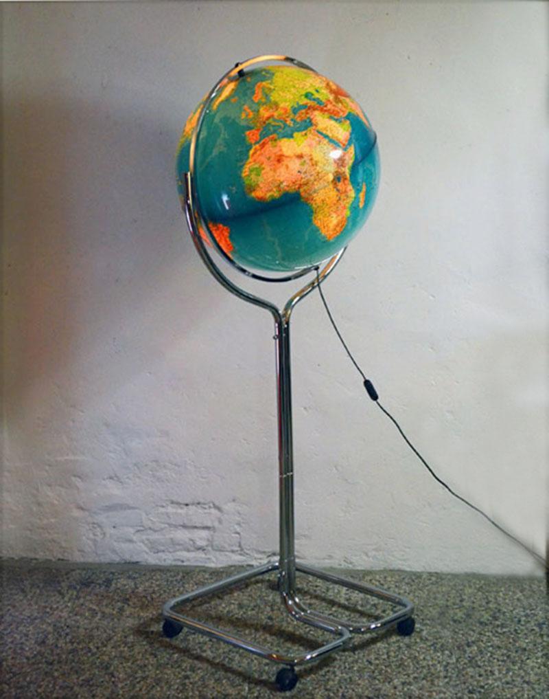 Vintage Illuminated Globe 'Geoscope', 1970s Italian Production For Sale ...