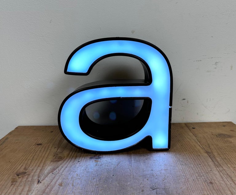 Vintage Illuminated Letter a, 1970s For Sale at 1stDibs