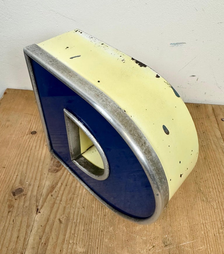 Vintage Illuminated Letter D, 1970s For Sale at 1stDibs