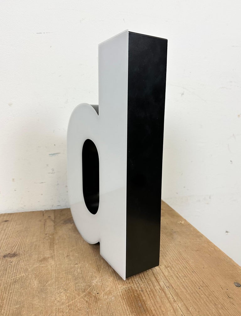 Vintage Illuminated Letter D, 1970s For Sale at 1stDibs
