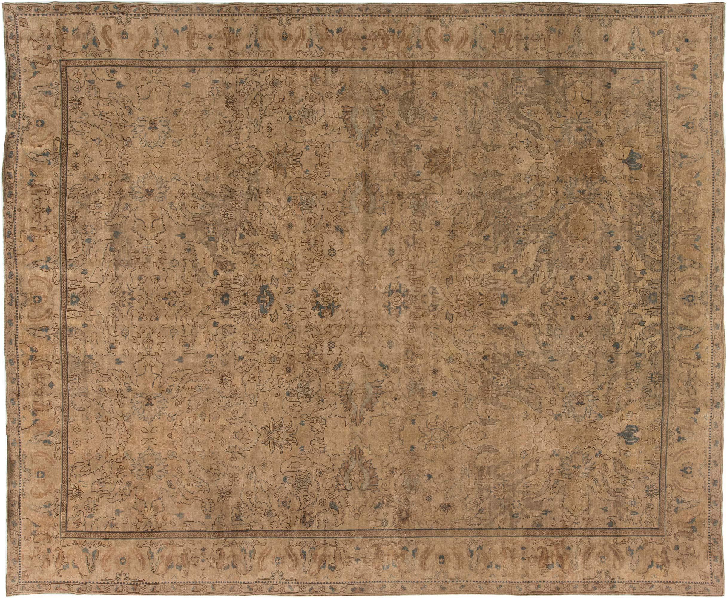 Handmade Vintage Rug Wool Abstract Design For Sale at 1stDibs