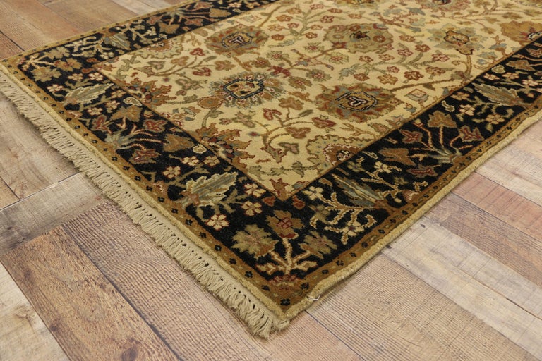 Vintage Indian Accent Rug with Rustic Traditional Style For Sale at 1stDibs