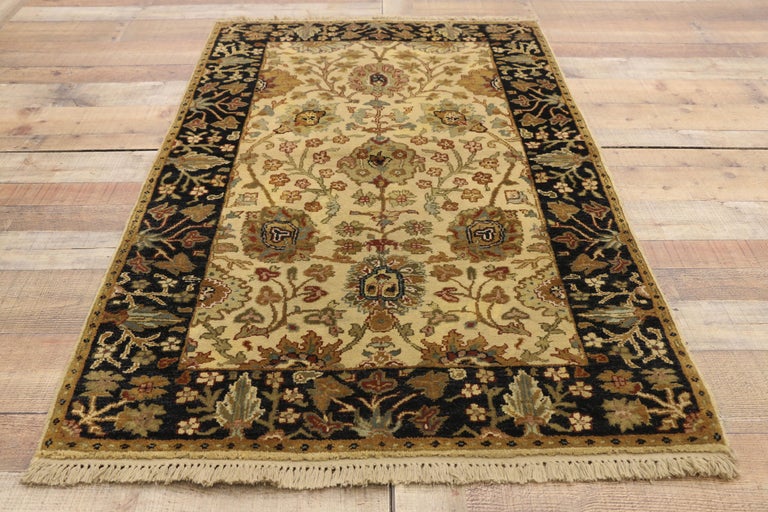 Vintage Indian Accent Rug with Rustic Traditional Style For Sale at 1stDibs