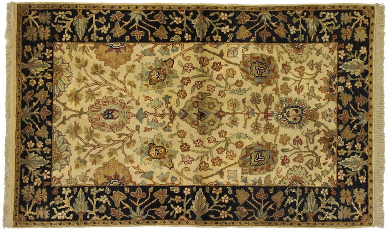 Vintage Indian Accent Rug with Rustic Traditional Style For Sale at 1stDibs