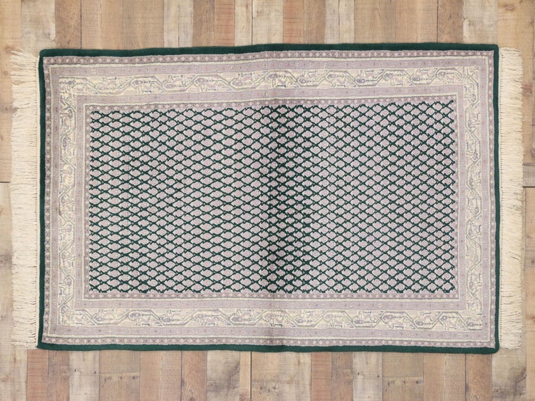 Vintage Indian Area Rug with Traditional Modern Style For Sale at 1stDibs