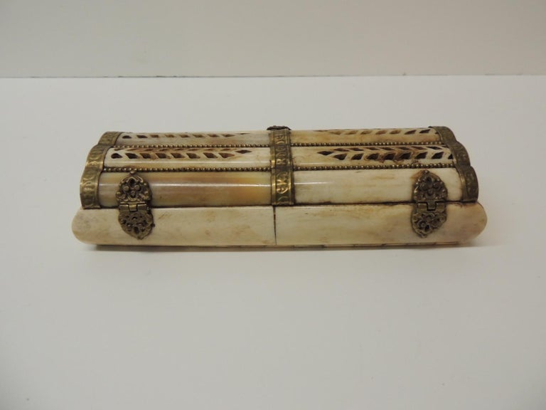 Vintage Indian Camel Bone Jewelry Box at 1stDibs
