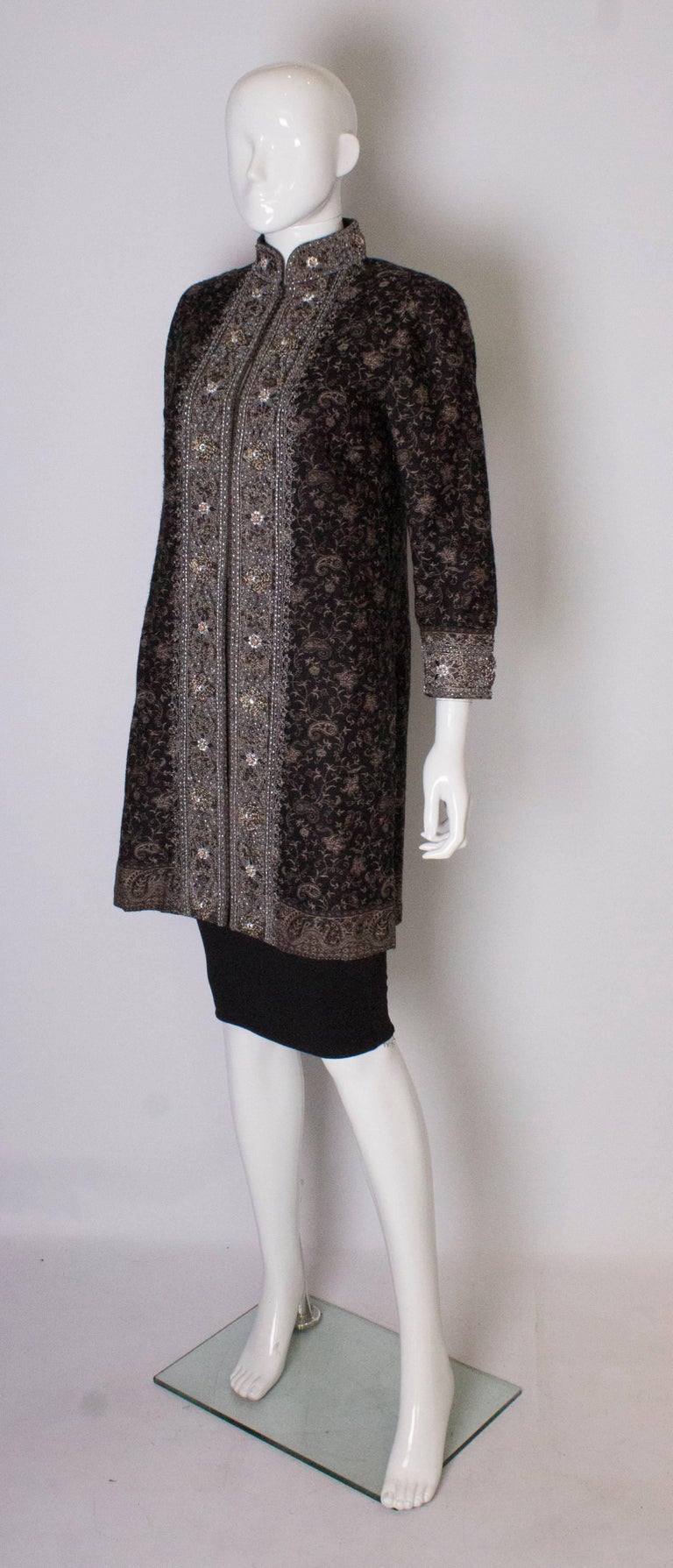A Vintage 1990s Indian embroidered Evening Jacket For Sale at 1stDibs