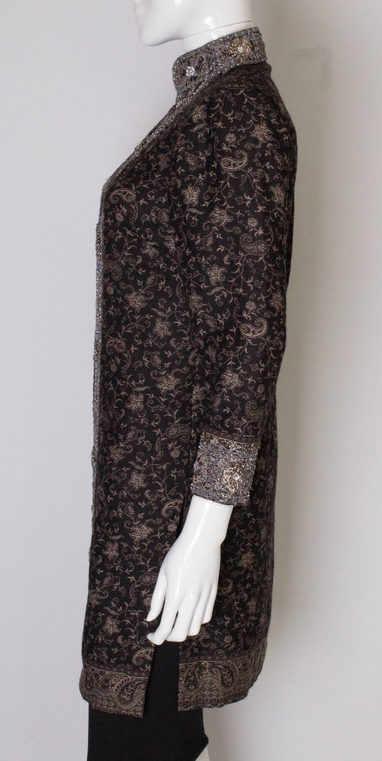 A Vintage 1990s Indian embroidered Evening Jacket For Sale at 1stDibs