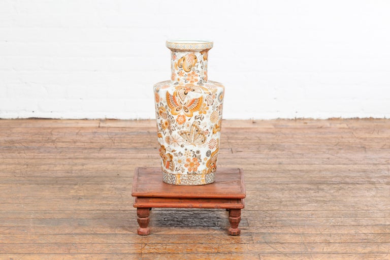 Vintage Indian Low Wooden Prayer Table Stand with Carved Angular Legs ...
