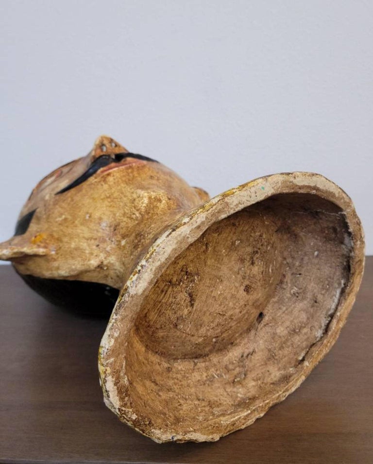 Vintage Indian Noble Papier Mache Maharajah Bust Sculpture For Sale at ...