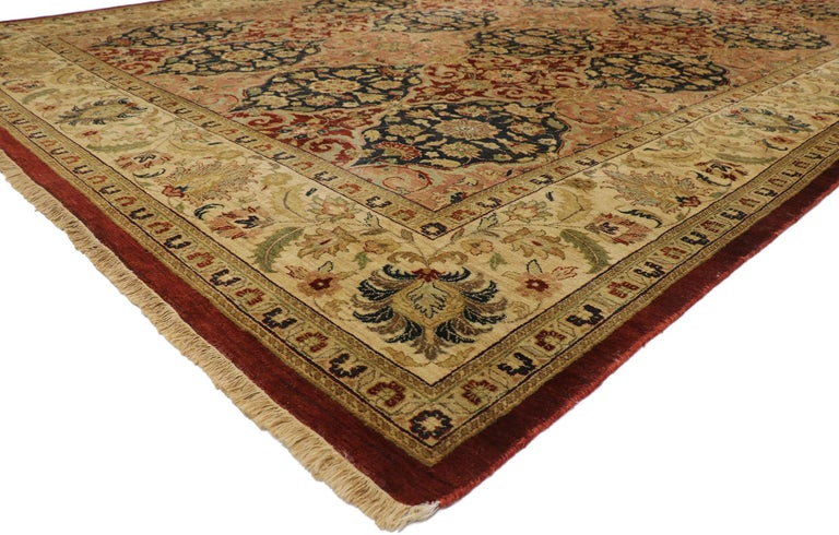 Vintage Indian Palace Rug with Old World Baroque Style For Sale at 1stDibs