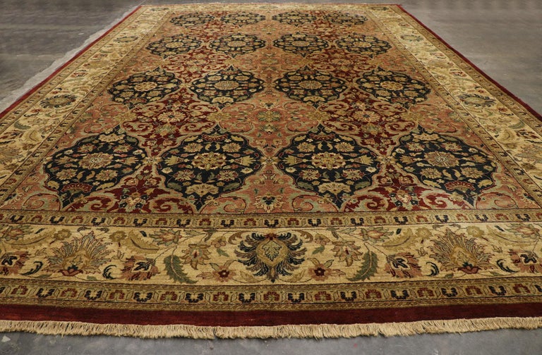 Vintage Indian Palace Rug with Old World Baroque Style For Sale at 1stDibs