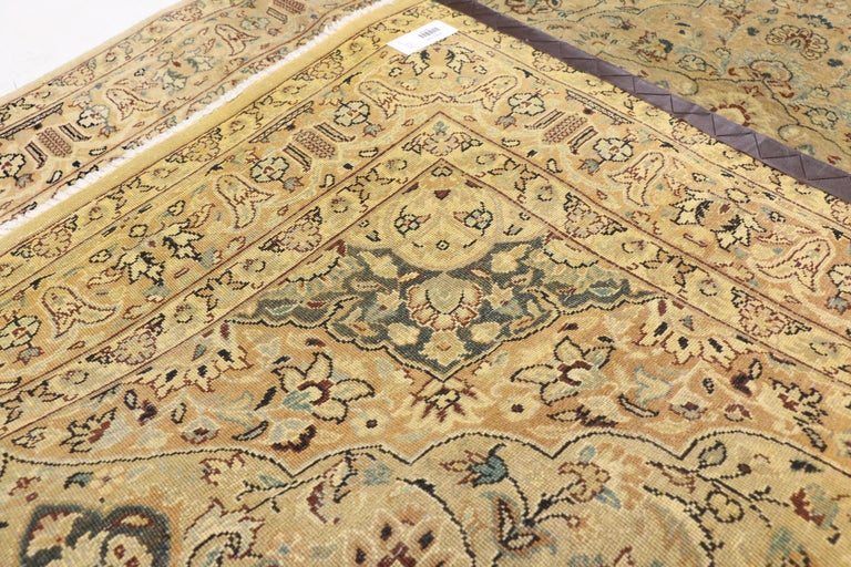 Vintage Indian Persian Design Accent Rug with Traditional Modern Style ...