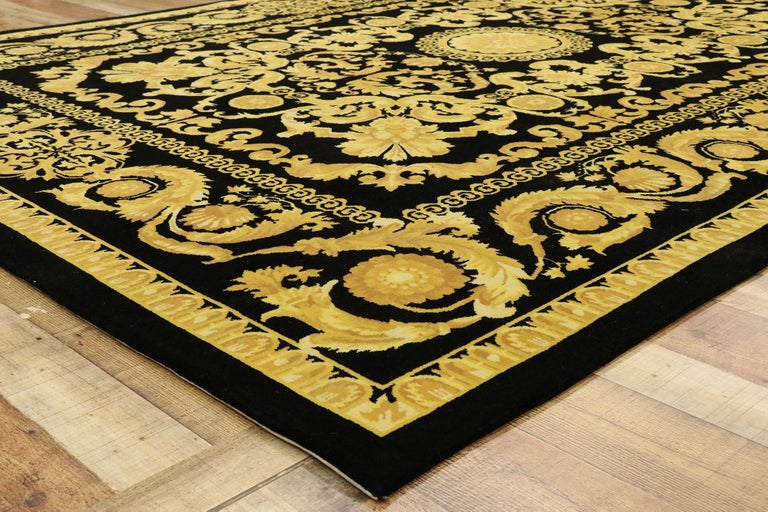 Vintage Indian Rug with Versace Baroque Style For Sale at 1stDibs ...