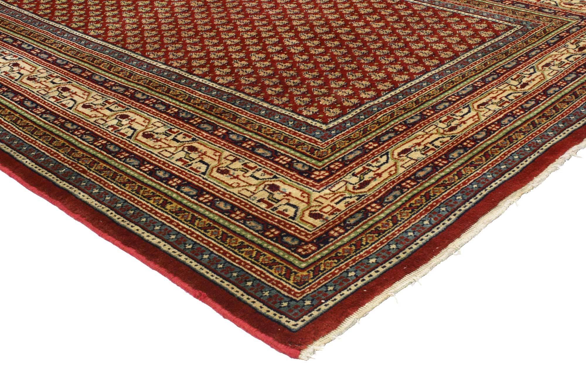 Vintage Indian Rug with Mir Boteh and Victorian Manor House Style at ...