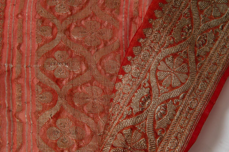 Indian Sari Coral Color New Idea for Unusual Curtains Also For Sale at ...