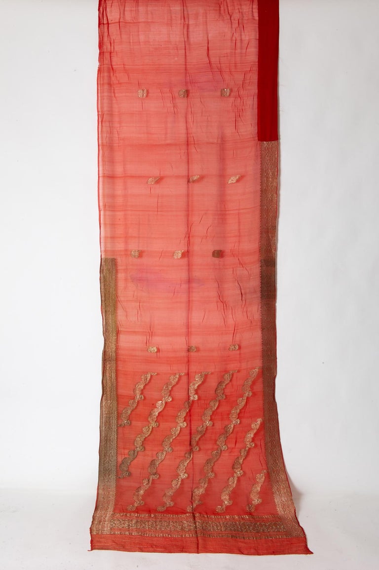 Indian Sari Coral Color New Idea for Unusual Curtains Also For Sale at ...