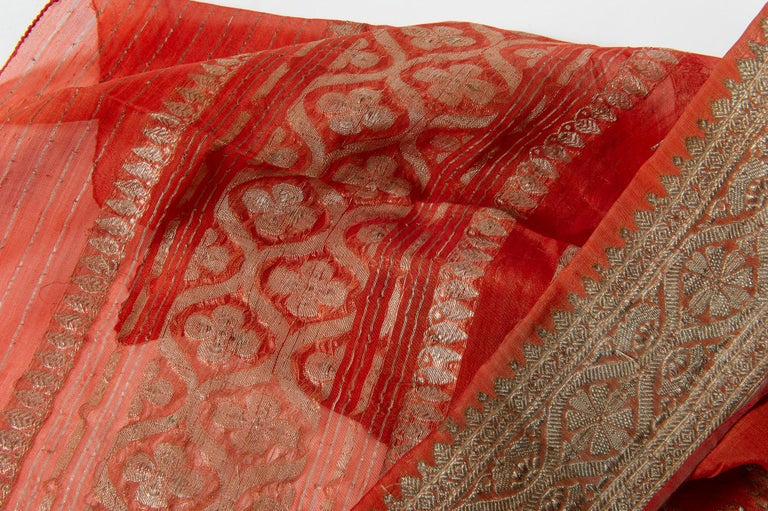 Indian Sari Coral Color New Idea for Unusual Curtains Also For Sale at ...