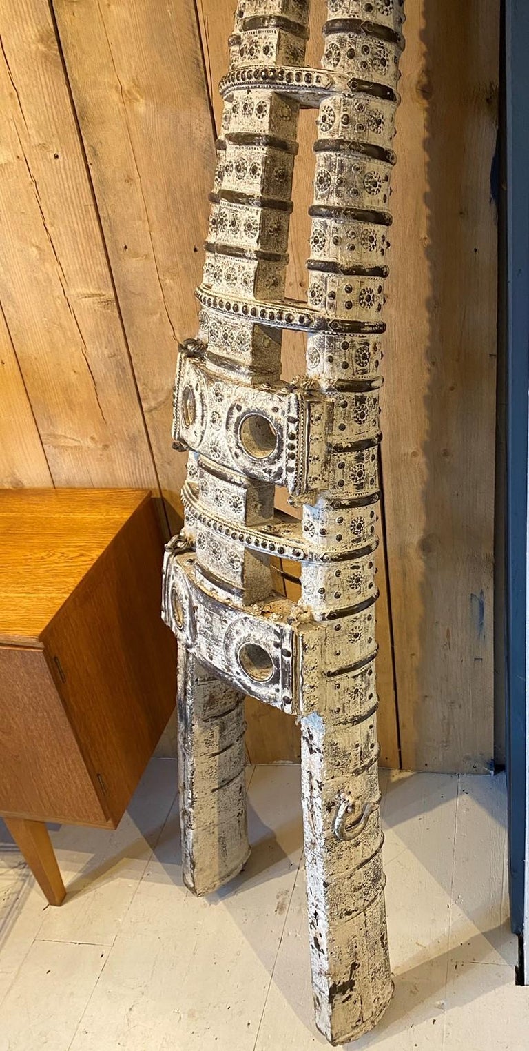 Vintage Indian Wood and Iron Yoke For Sale at 1stDibs