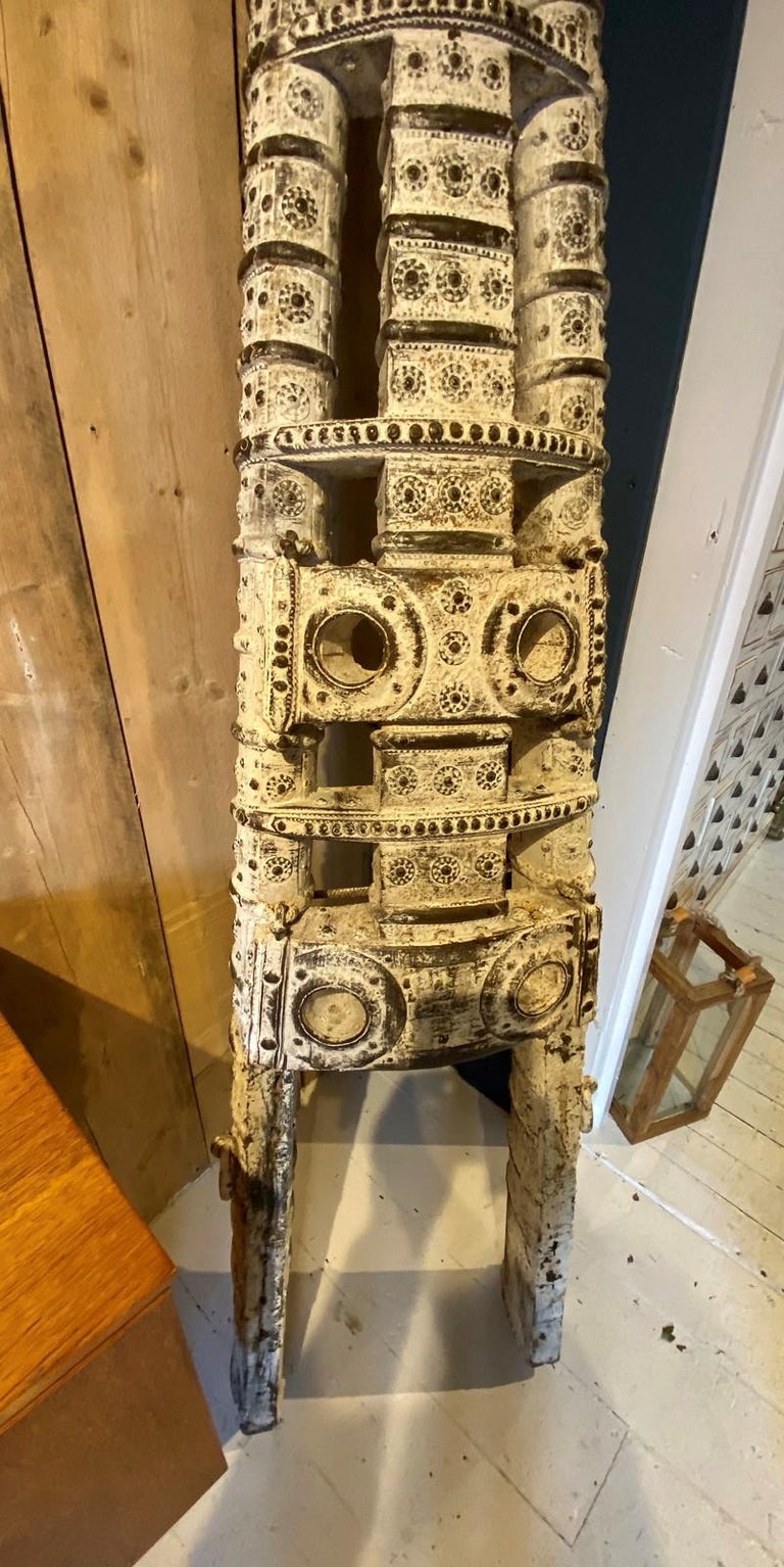 Vintage Indian Wood and Iron Yoke For Sale at 1stDibs