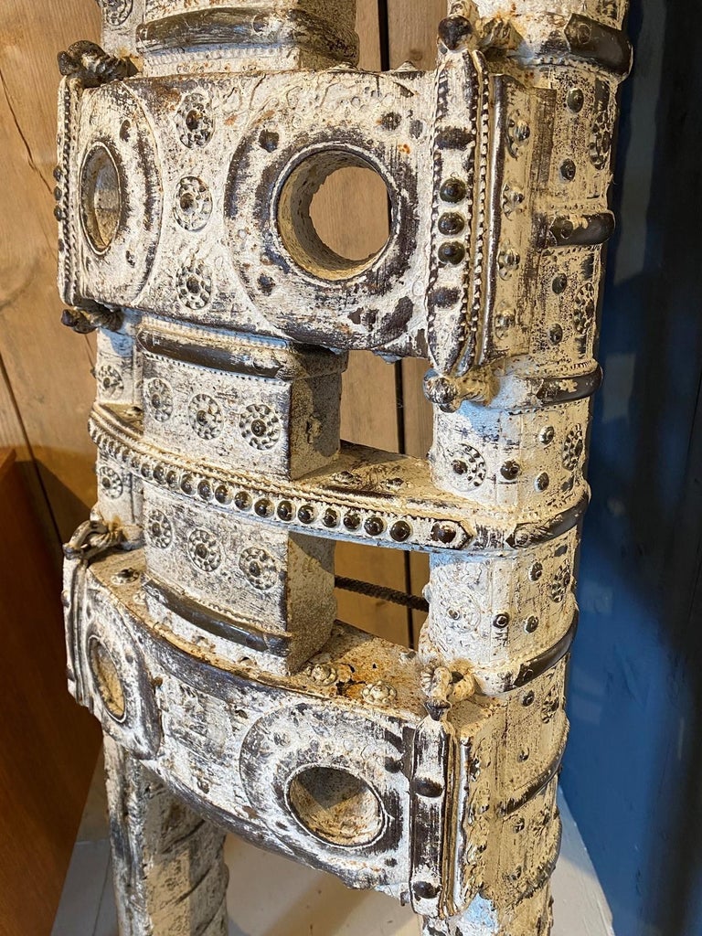 Vintage Indian Wood and Iron Yoke For Sale at 1stDibs