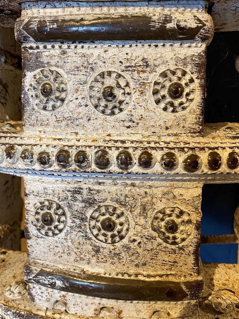 Vintage Indian Wood and Iron Yoke For Sale at 1stDibs