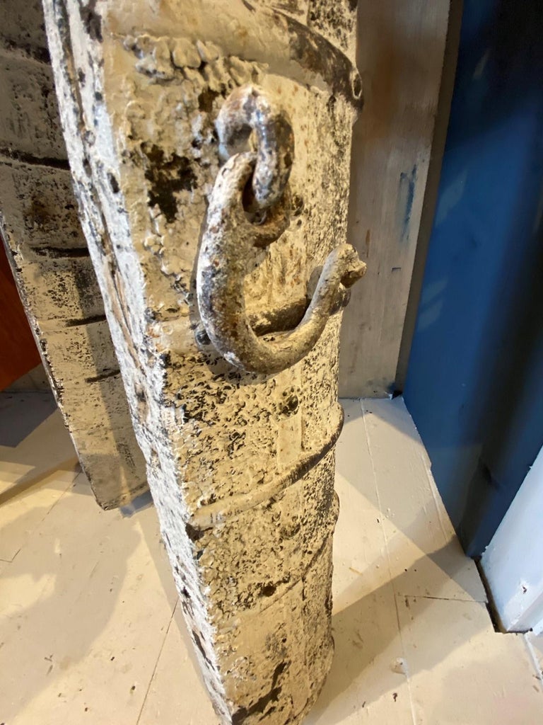 Vintage Indian Wood and Iron Yoke For Sale at 1stDibs