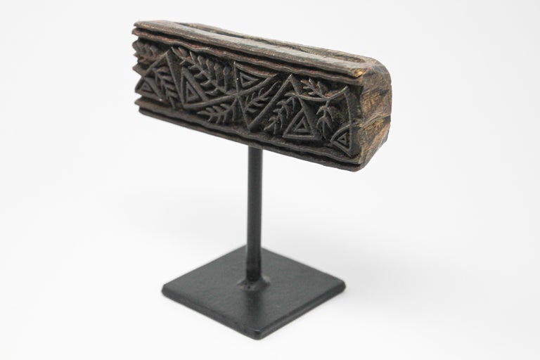 Vintage Wooden Printing Block from India For Sale at 1stDibs