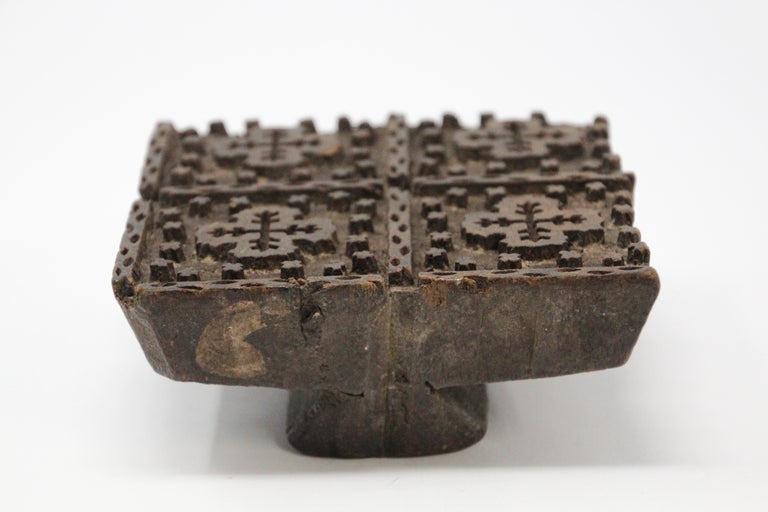 Vintage Indian Wooden Printing Block For Sale at 1stDibs | antique ...