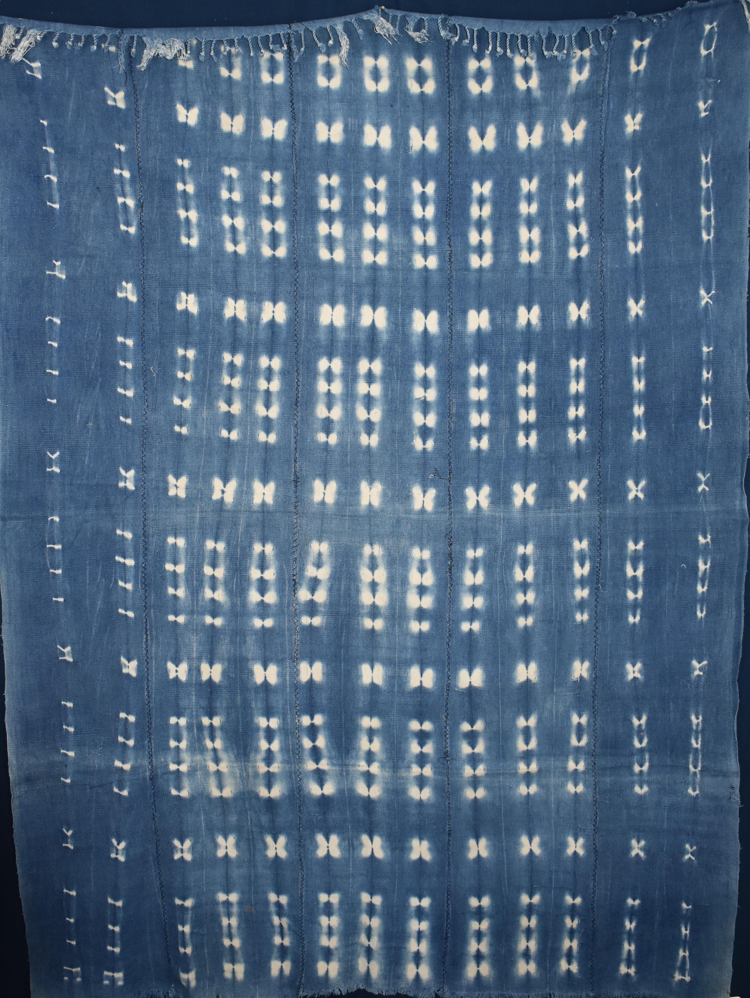 Vintage Indigo Mali Cloth '3' For Sale at 1stDibs