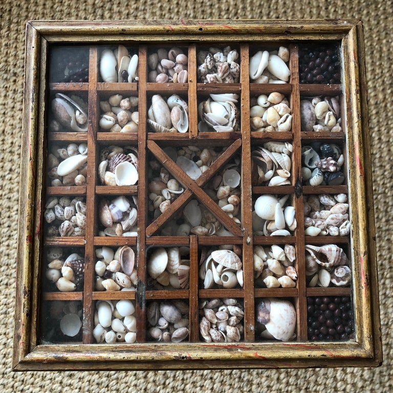 Vintage Indigo Seas Seashell Side Table by Michael Smith at 1stDibs