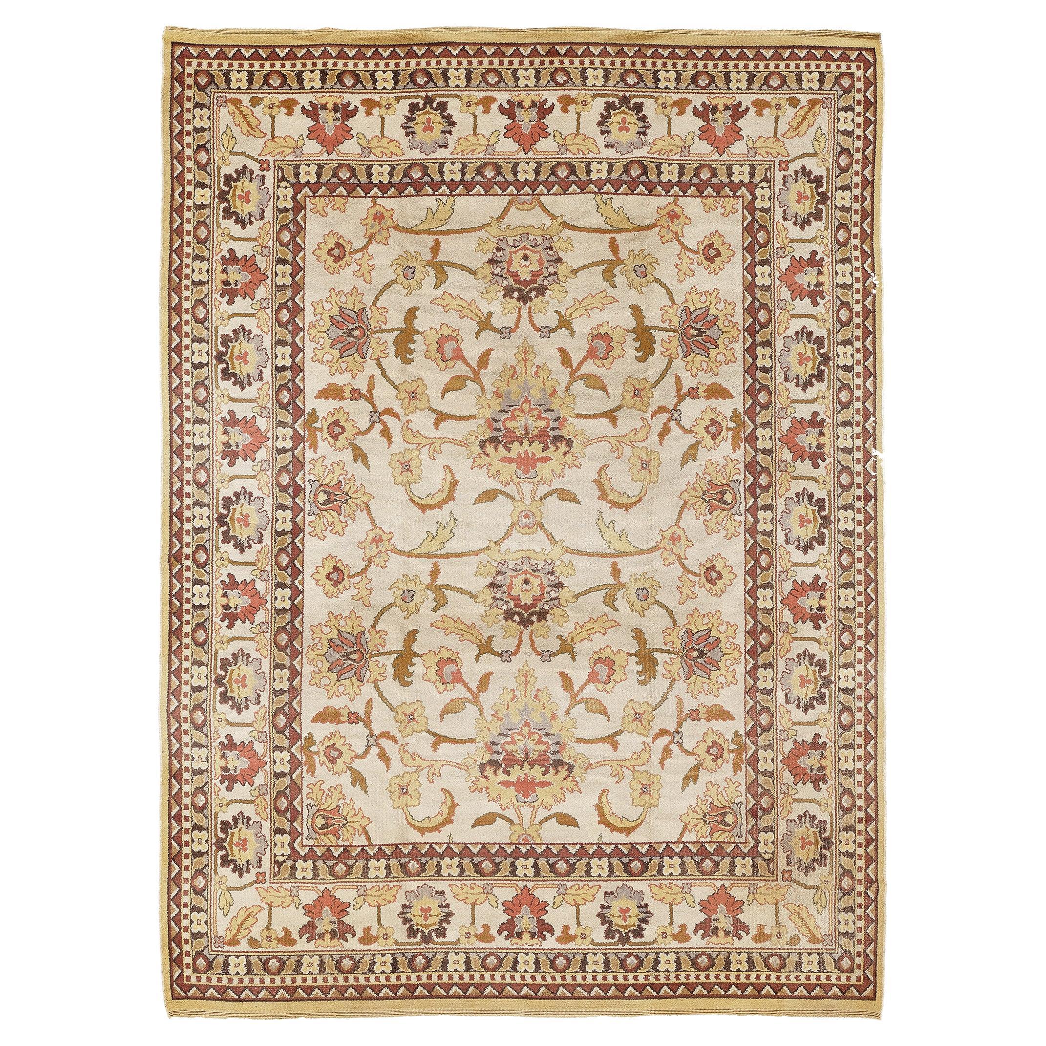 Antique Indo Agra Rug For Sale at 1stDibs