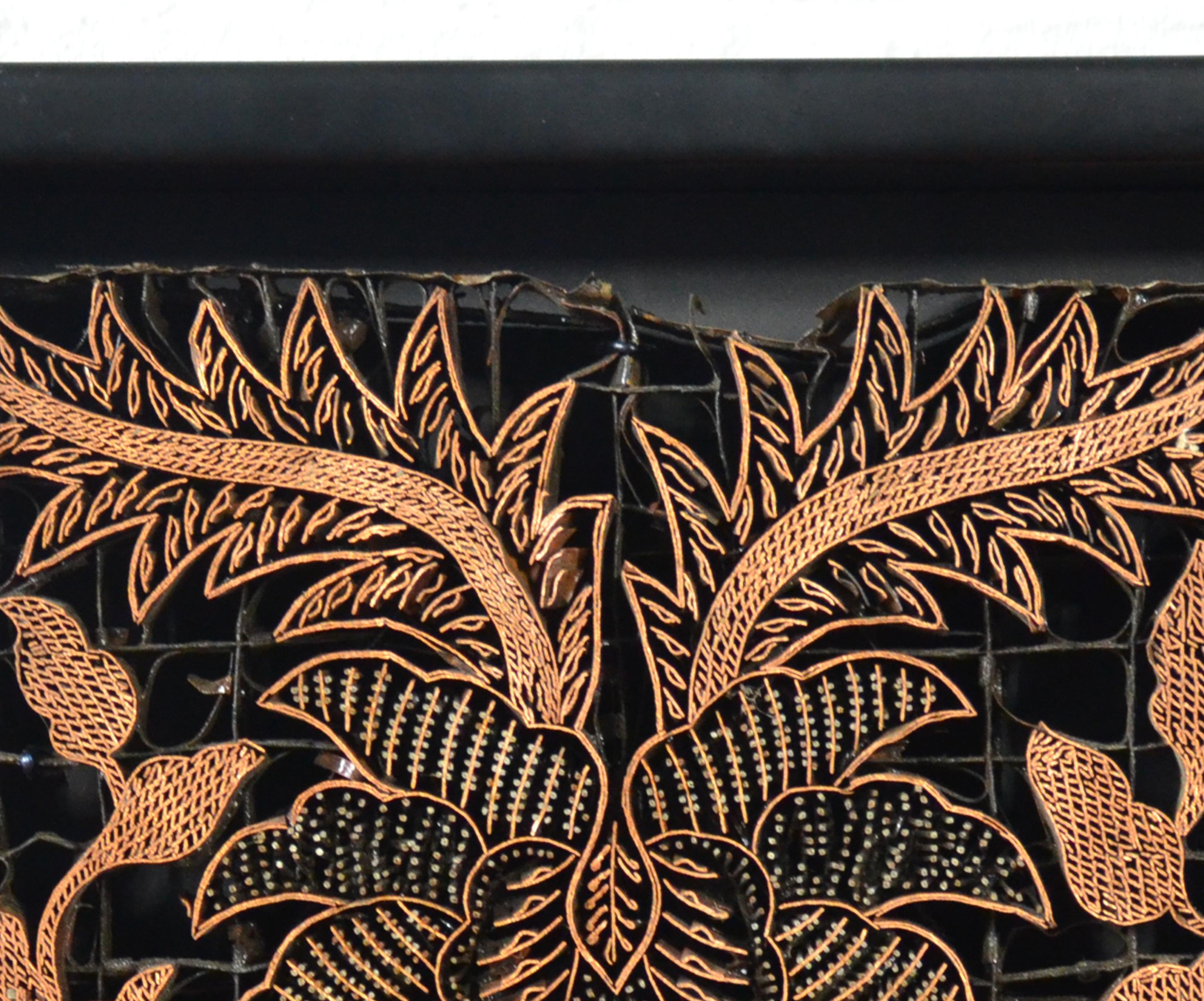 Vintage Indonesian Copper Batik Textile Printing Block Mounted in ...