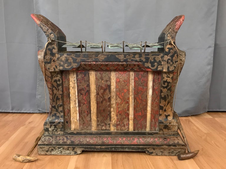 Vintage Indonesian Gambang Gangsa Wood and Bronze Musical Instrument at ...